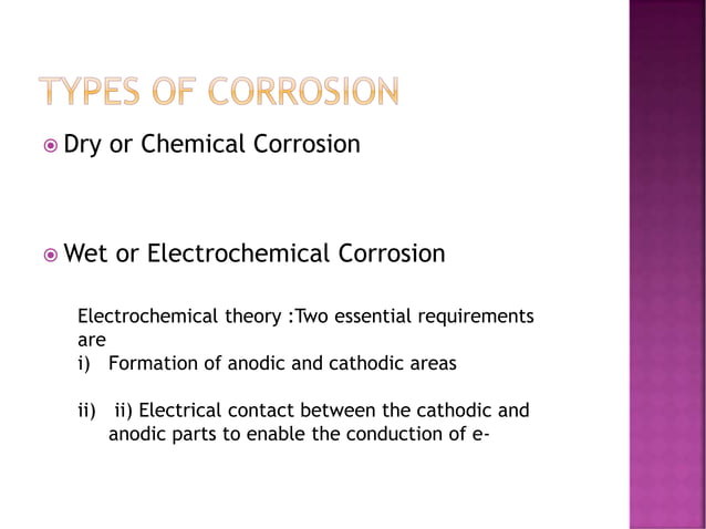 Corrosion ppt part 1 | PDF | Chemistry | Science