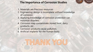 Introduction to Corrosion & the types.pptx | Chemistry | Science