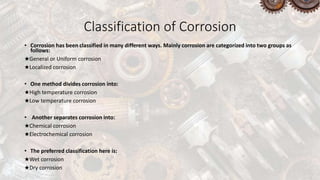 Introduction to Corrosion & the types.pptx | Chemistry | Science