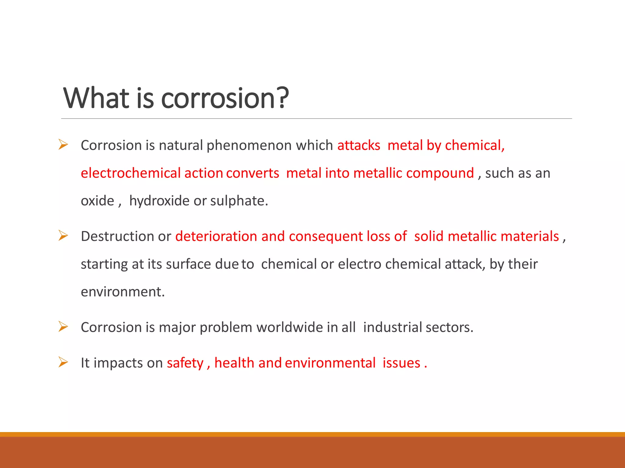 Corrosion and its preventive measures | PPTX