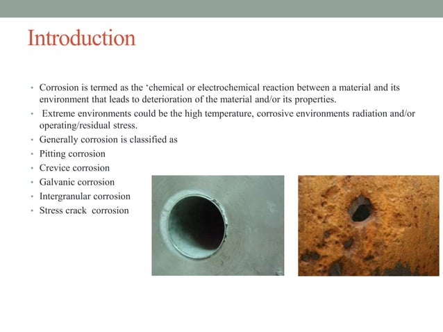 Corrosion resistant materials | PPTX