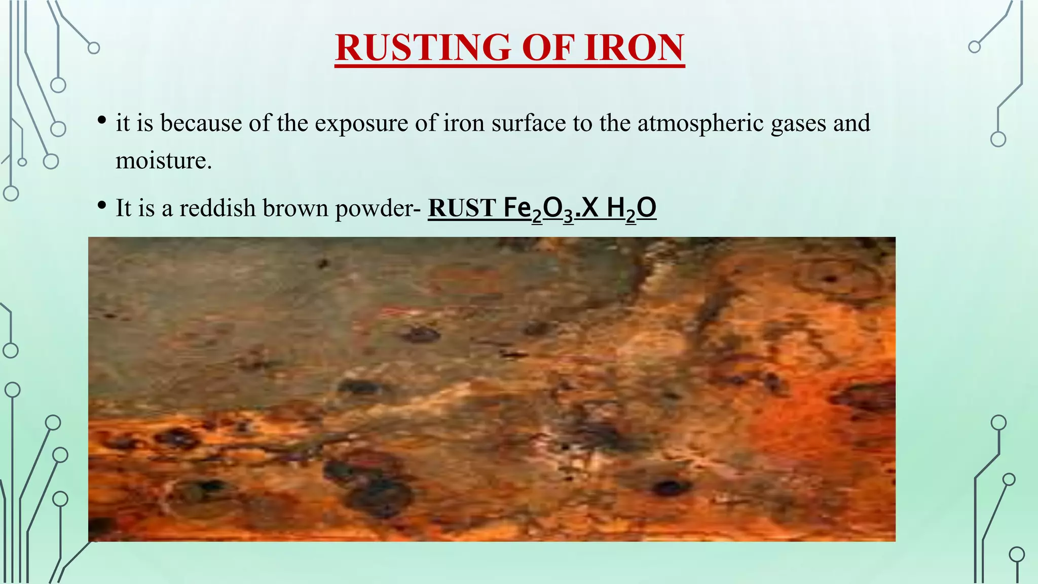 Corrosion std 12 ch 3l RUSTING OF IRON l GALVANIZATION | PPTX