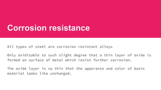 Corrosion, Steel and Tin plating | PPTX