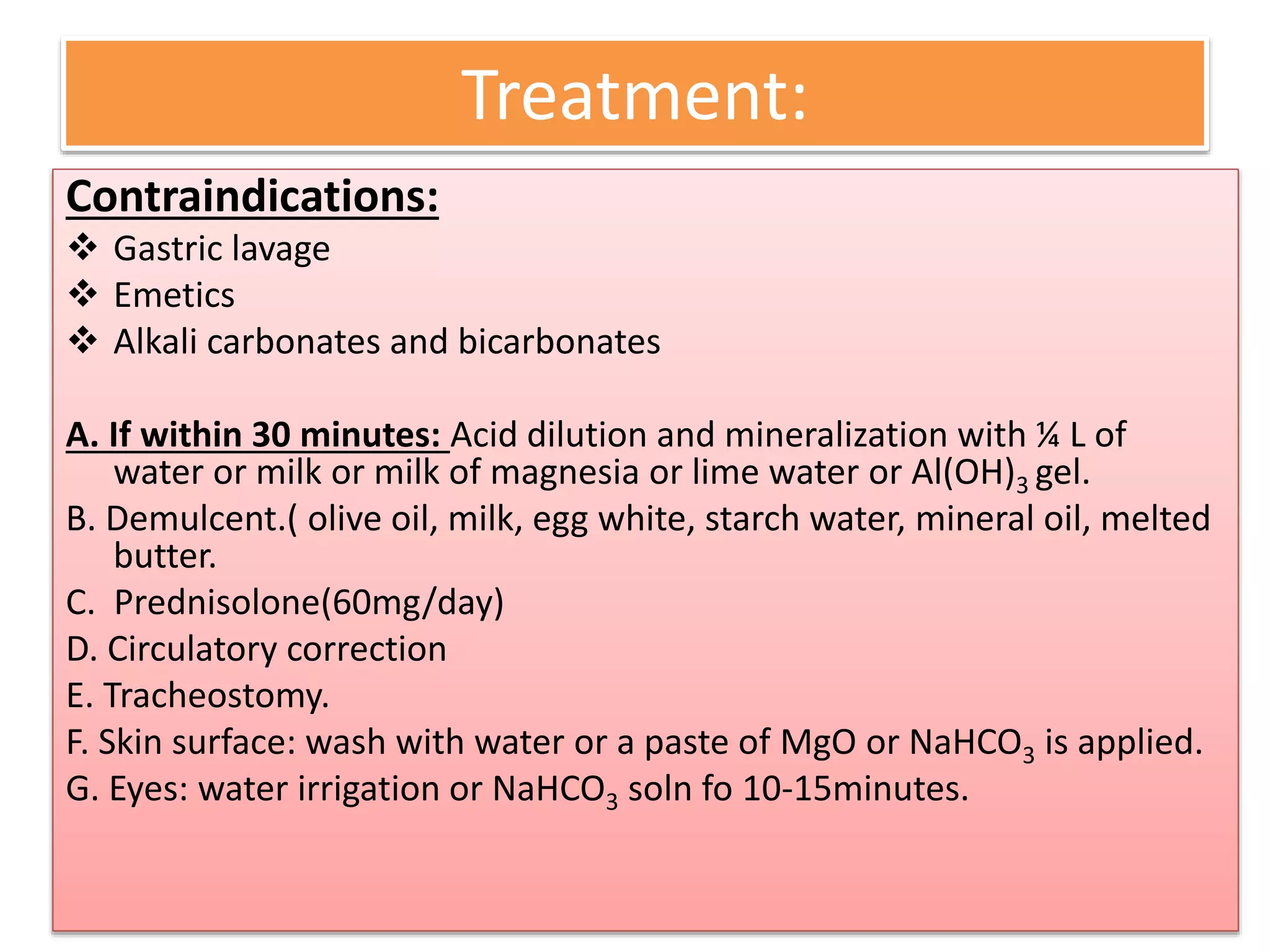 Corrosive poisons | PPTX | Digestive Disorders | Diseases and Conditions