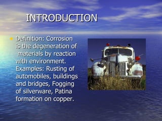 CORROSIVE DAMAGE IN METALS AND ITS PREVENTION | PPT