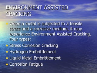 CORROSIVE DAMAGE IN METALS AND ITS PREVENTION | PPT