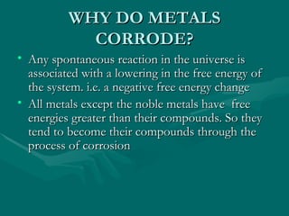 Corrosive Damage In Metals & Its Prevention | PPT