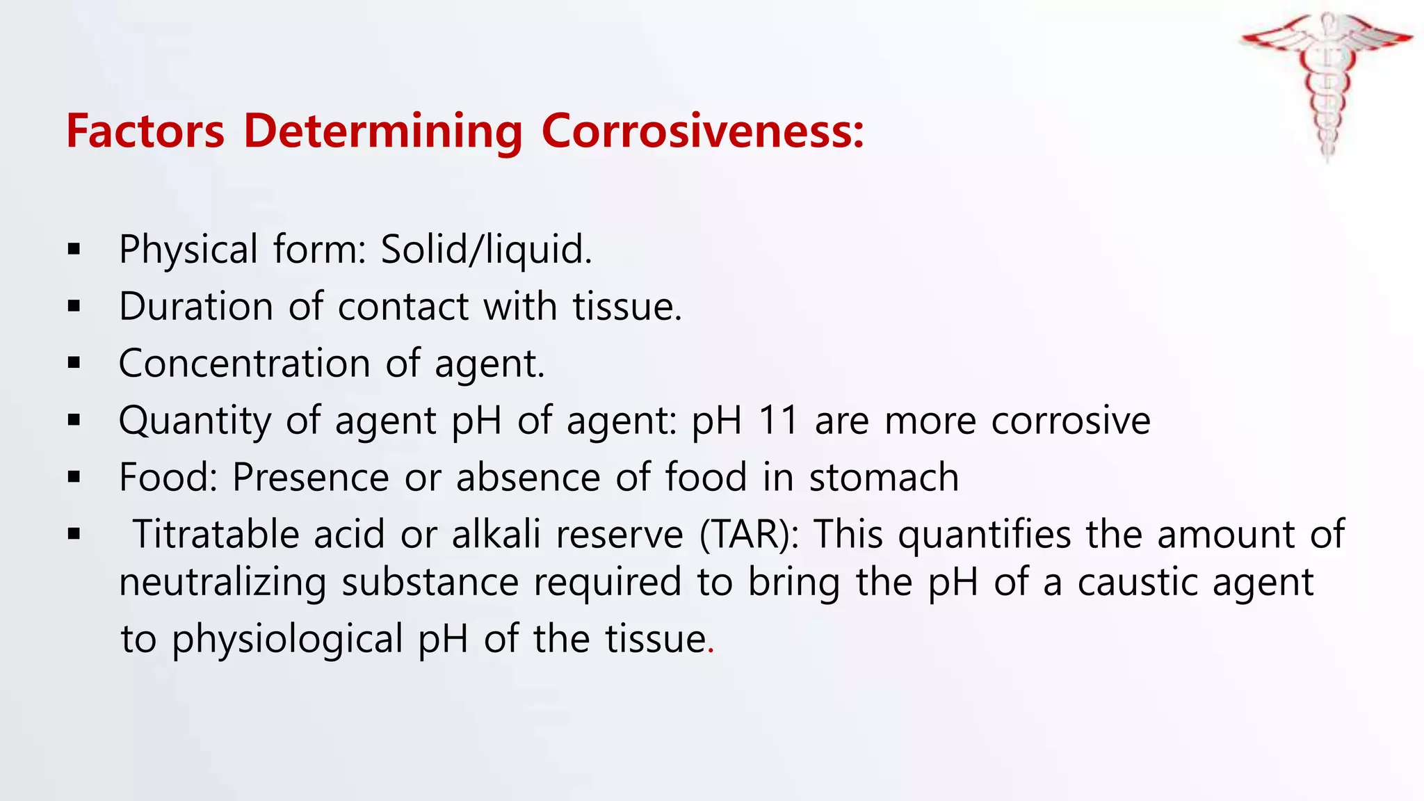 Corrosive poisoning | PPTX