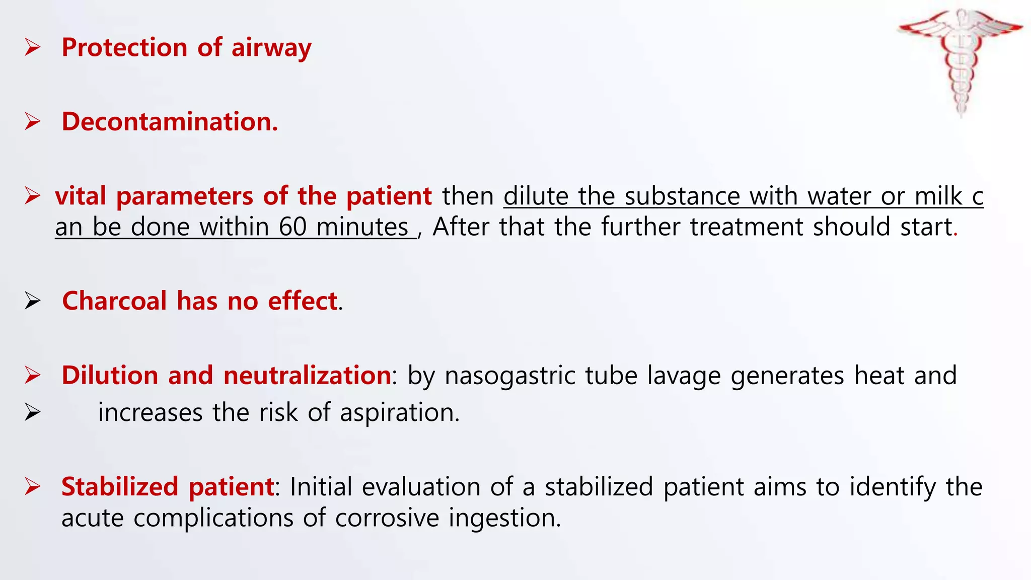 Corrosive poisoning | PPTX