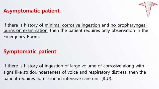 Corrosive poisoning | PPTX | Digestive Disorders | Diseases and Conditions