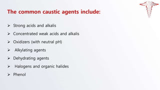 Corrosive poisoning | PPTX