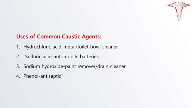 Corrosive poisoning | PPTX | Digestive Disorders | Diseases and Conditions