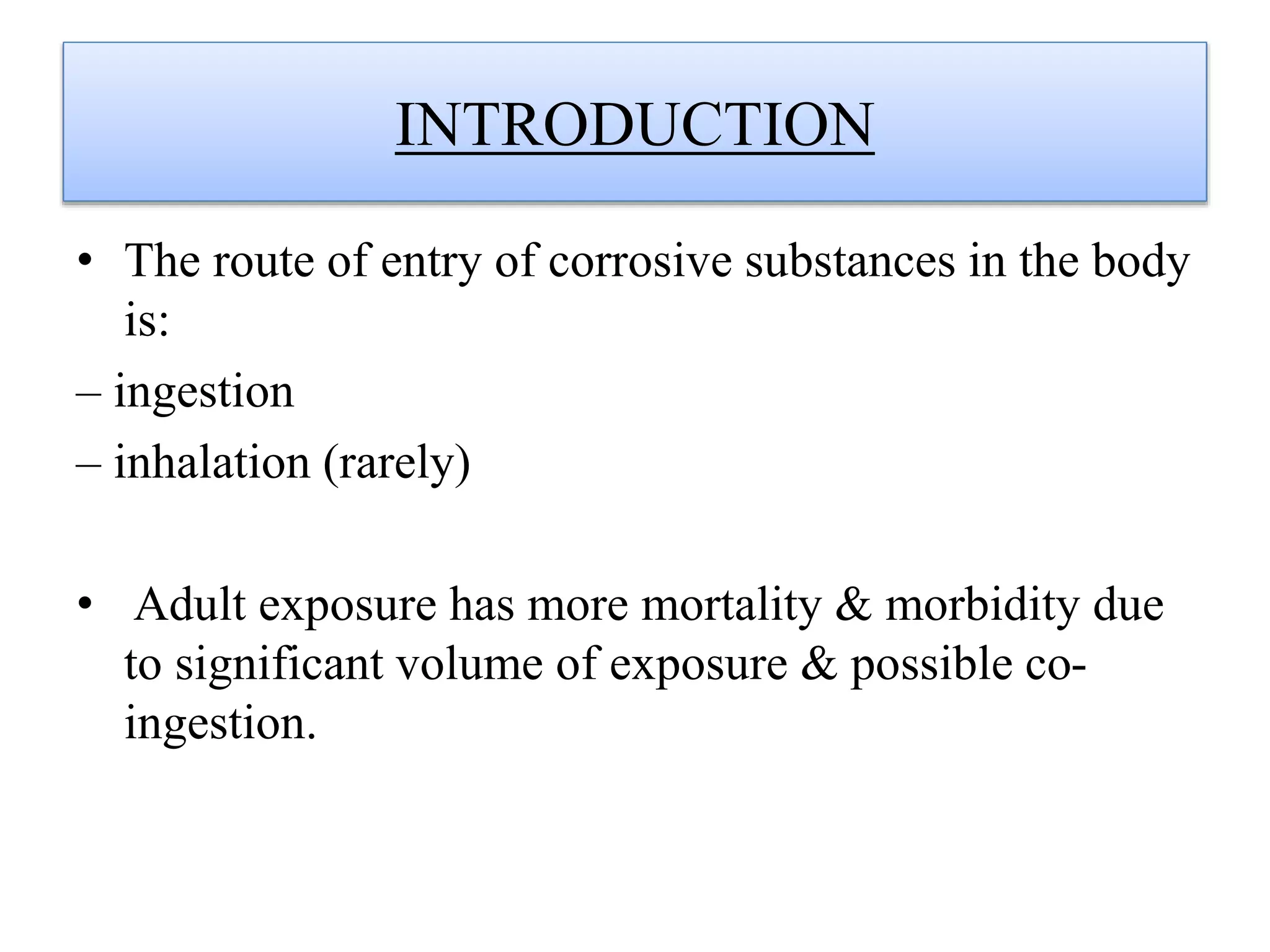 Corrosive poisoning by Dr.Ashwin Menon | PPTX | Digestive Disorders ...