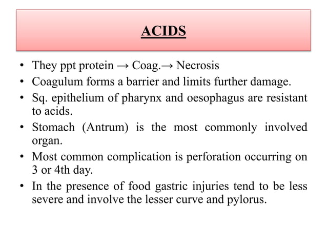 Corrosive poisoning by Dr.Ashwin Menon | PPTX | Digestive Disorders ...