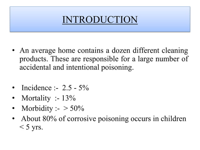 Corrosive poisoning by Dr.Ashwin Menon | PPTX | Digestive Disorders ...