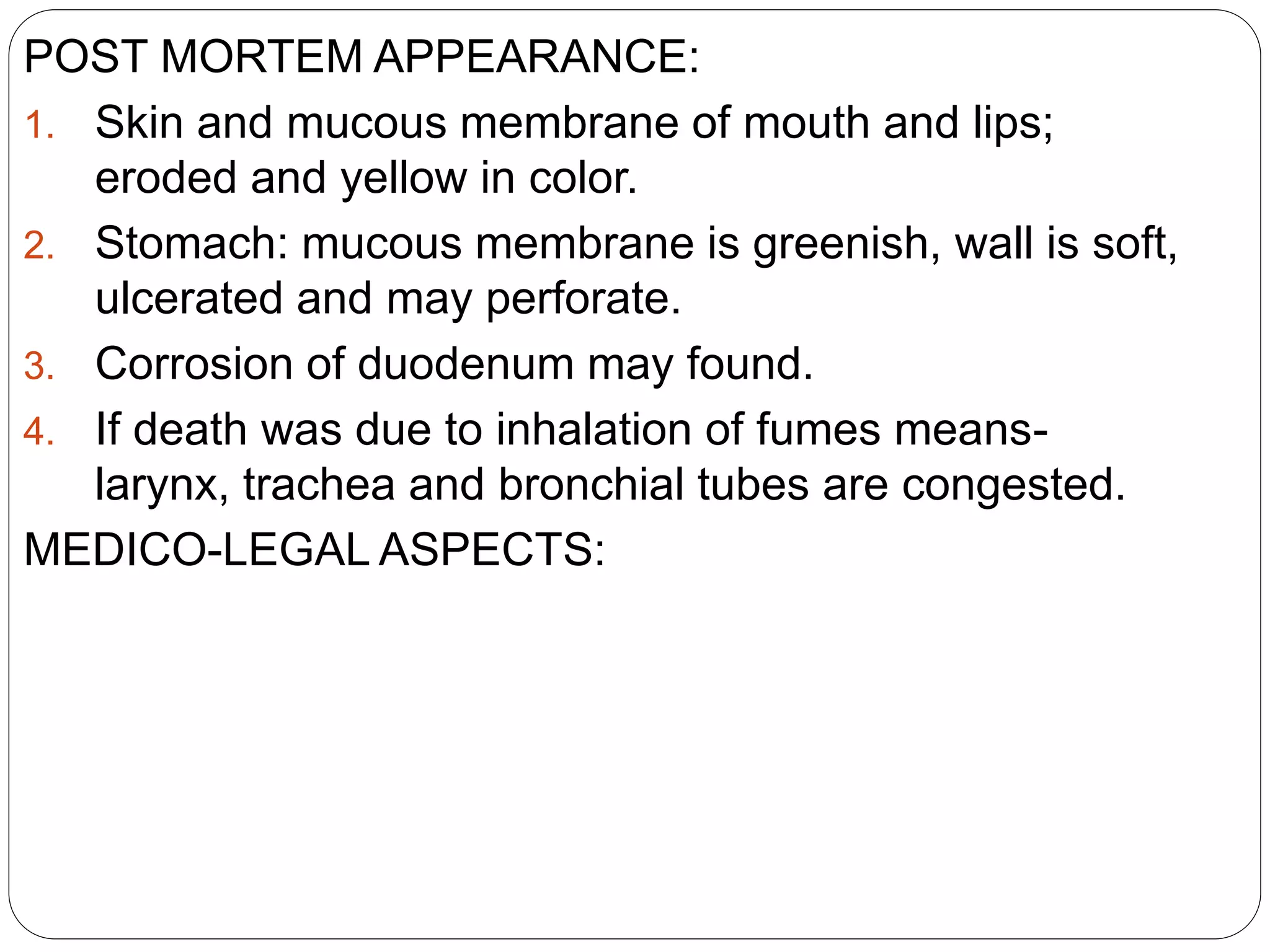 Corrosive poisons | PPTX