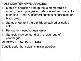Corrosive poisons | PPTX
