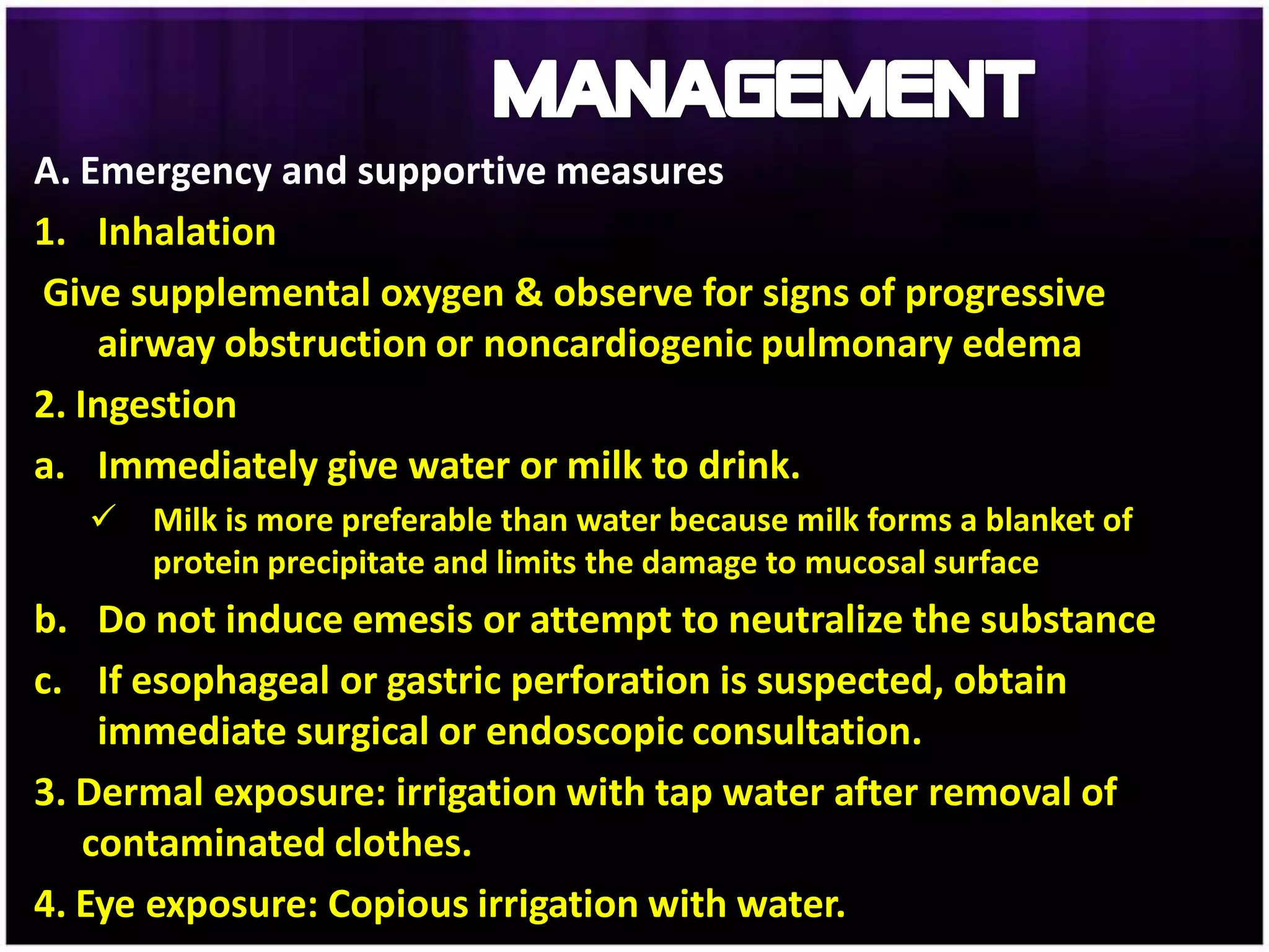 Toxicity of Corrosives | PPTX