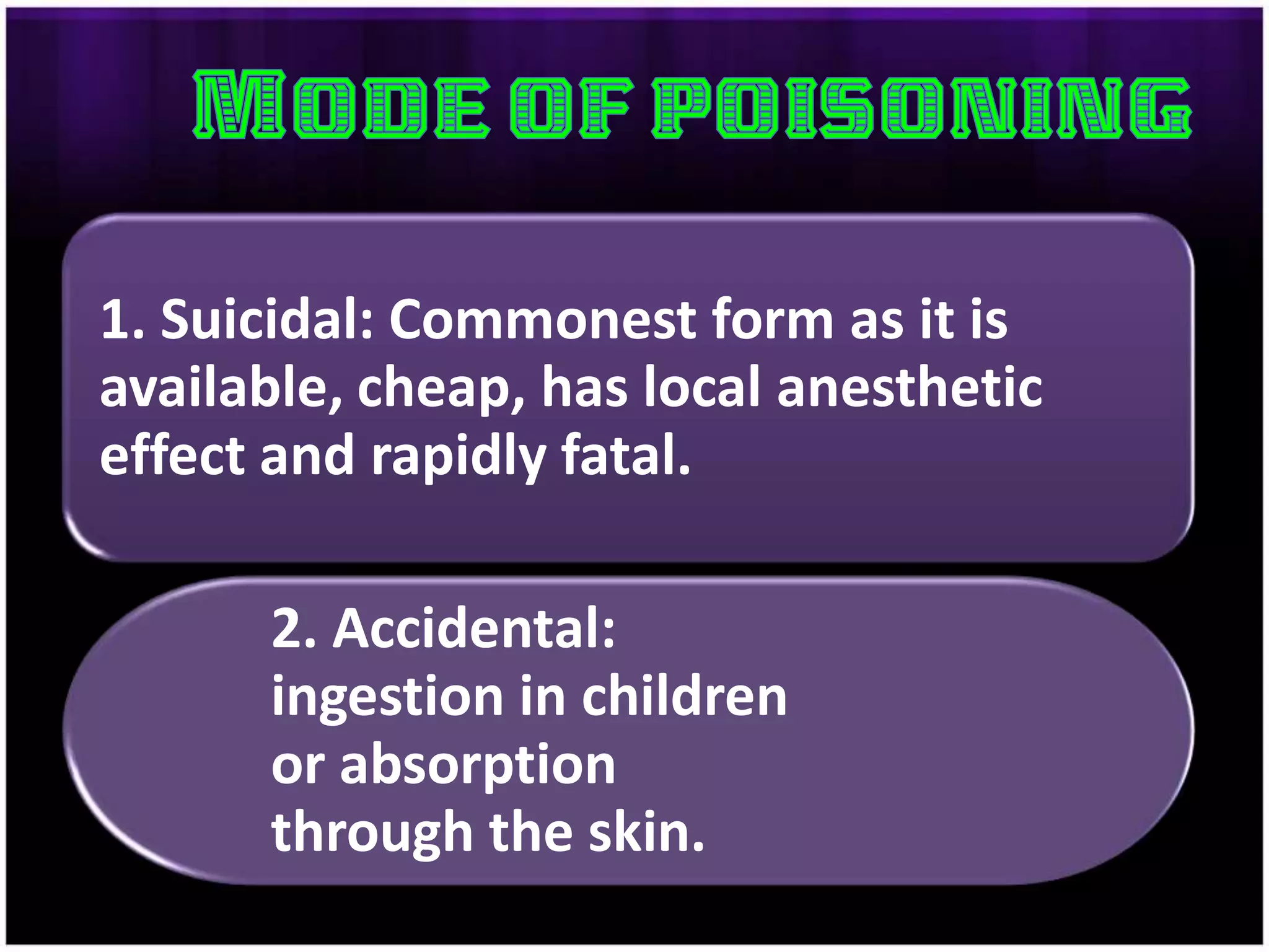 Toxicity of Corrosives | PPT