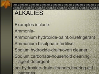 Corrosives/caustics | PPTX