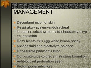 Corrosives/caustics | PPTX