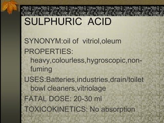 Corrosives/caustics | PPTX