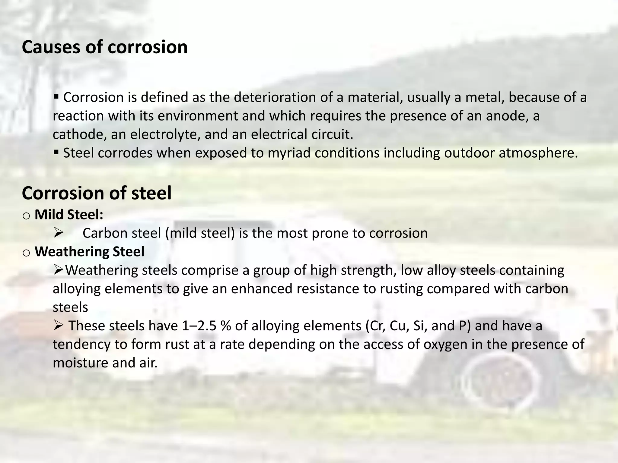 Corrossion protection of steel | PPTX