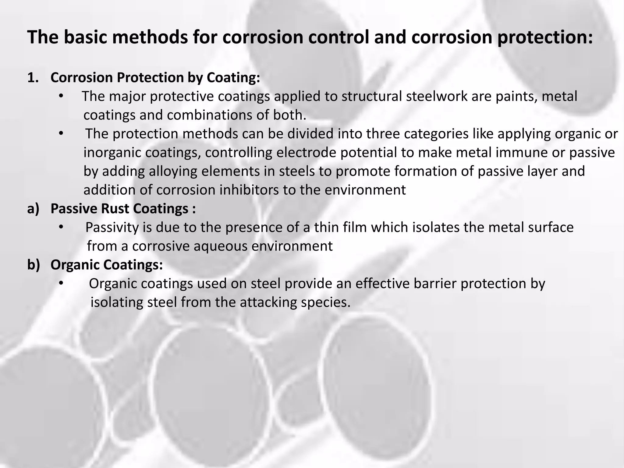 Corrossion protection of steel | PPTX