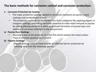 Corrossion protection of steel | PPTX