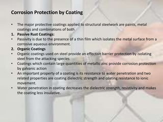 Corrossion protection of steel | PPTX