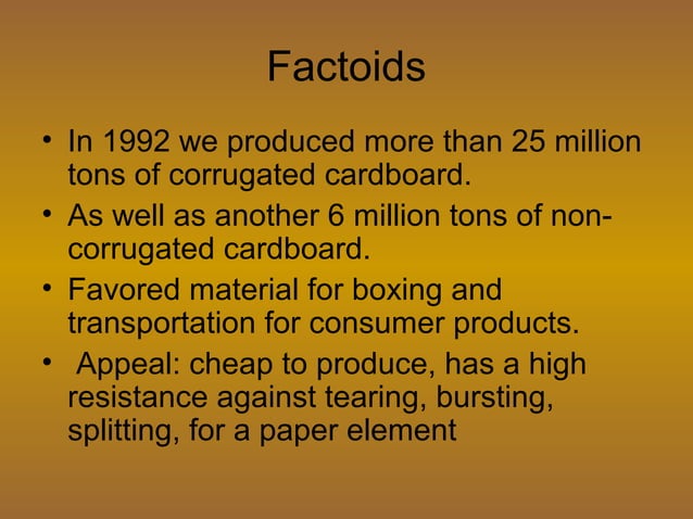Corrugated cardboard | PPT