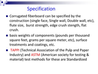 Corrugated fiberboard | PPTX