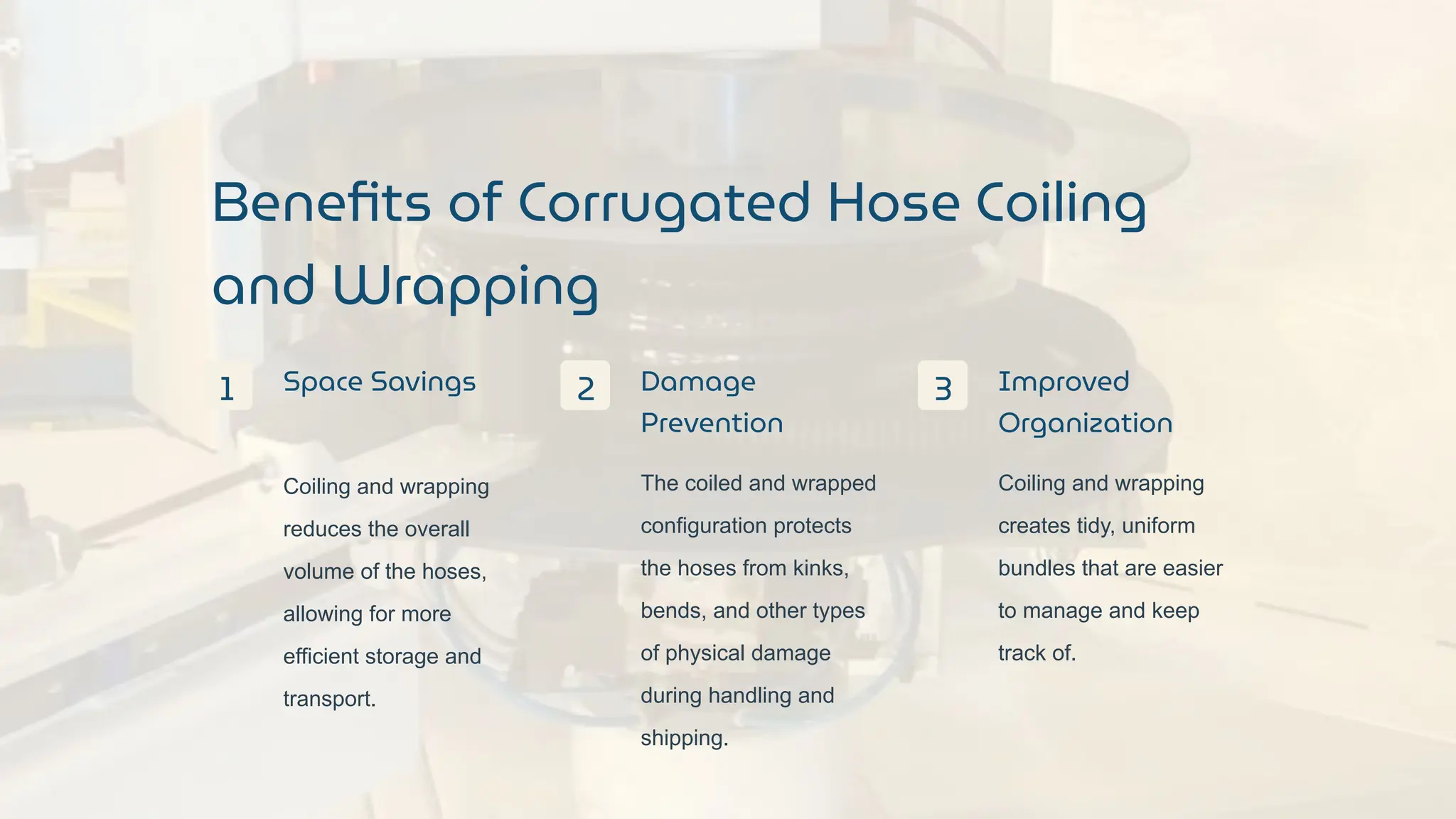 Corrugated Hose Coiling and Wrapping System | PDF