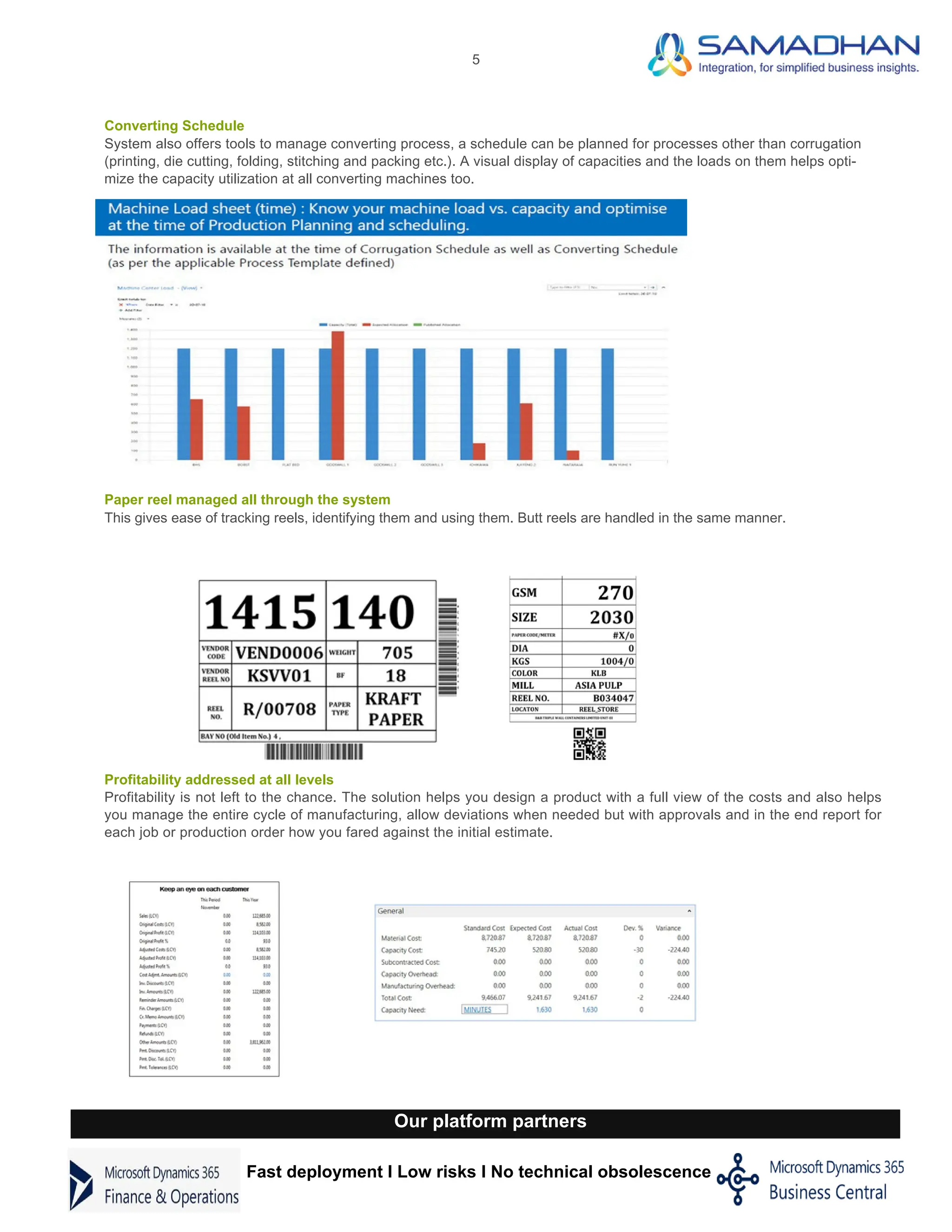 Corrugated Samadhan ERP built on Microsoft Dynamics 365 Business ...