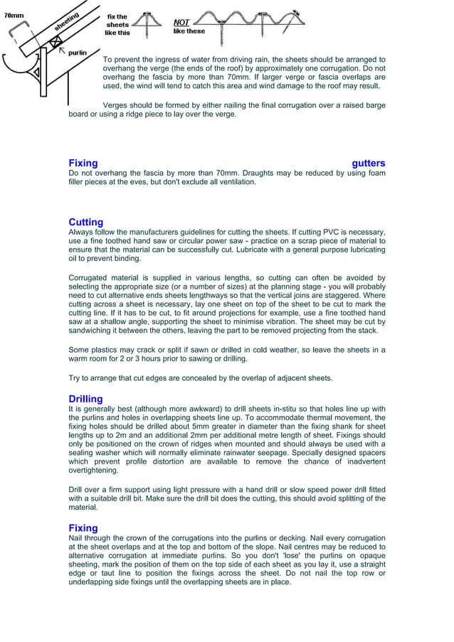 Corrugated sheet roofing | PDF