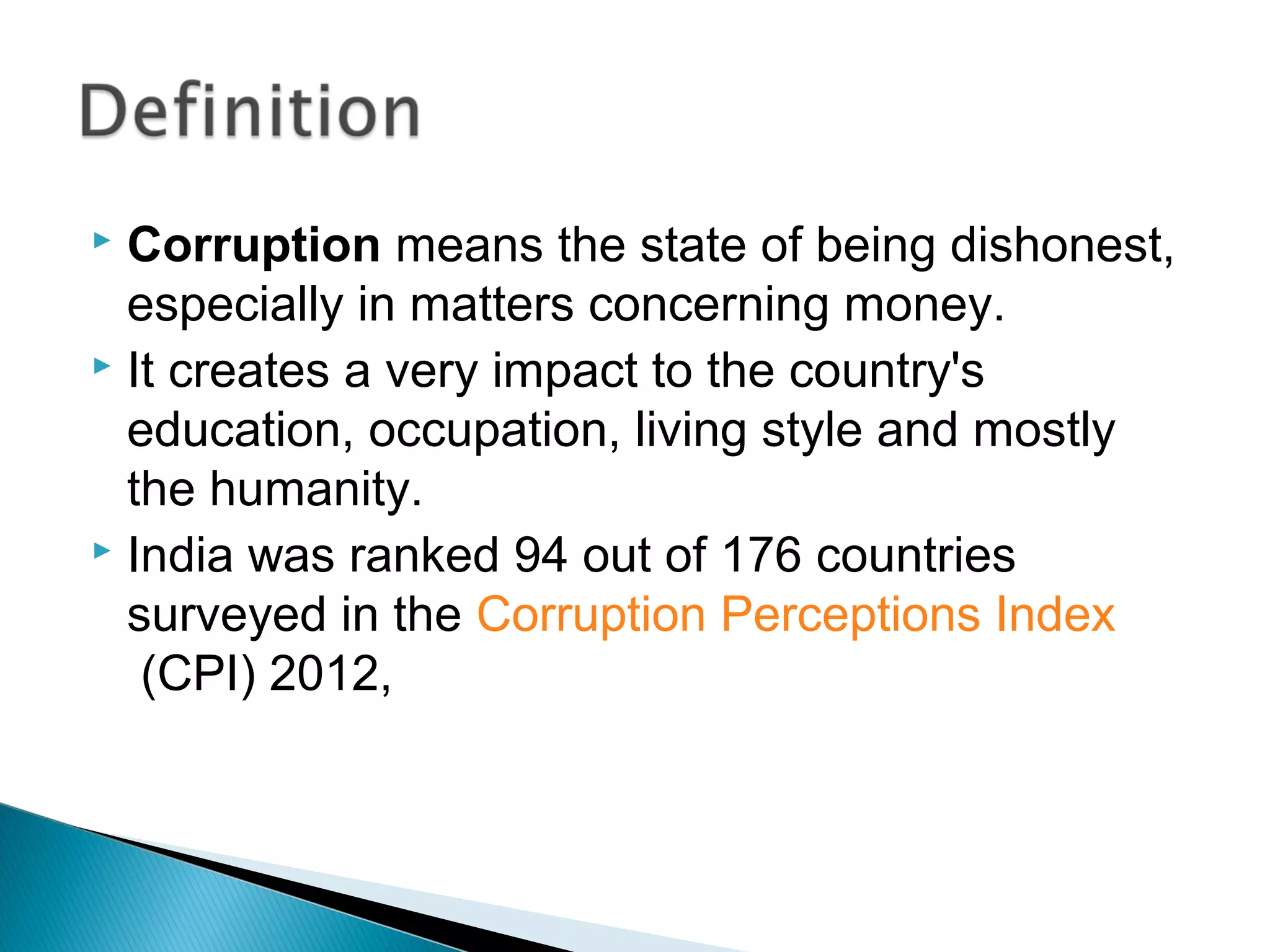 Corruption in india | PPT