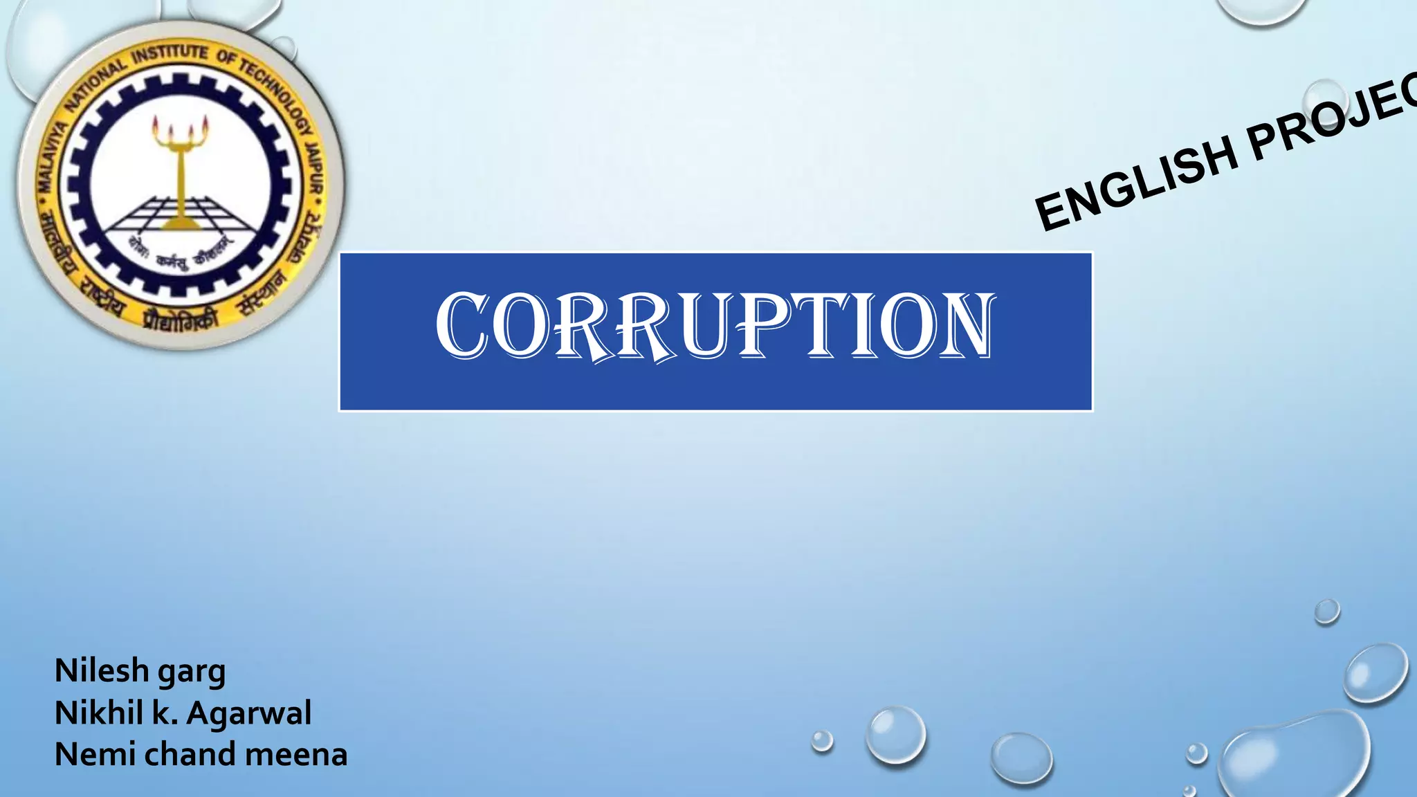 Corruption and its solution | PPTX