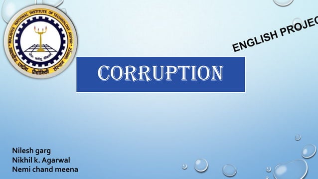 Corruption and its solution | PPTX | Debated Sensitive Social Issues ...