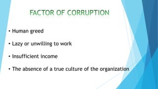 Corruption and its solution | PPTX