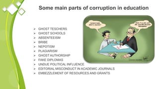 Corruption in education | PPTX