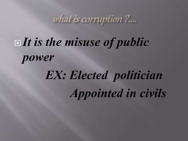 Corruption | PPT