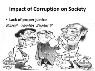 Impact of Corruption on Society & Economy | PPTX