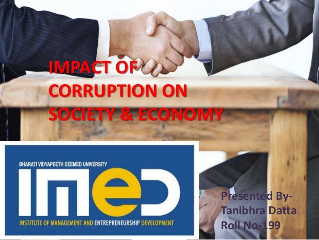 Impact of Corruption on Society & Economy