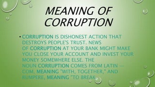 Corruption | PPTX