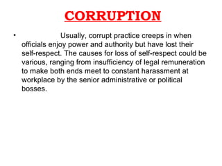 Corruption ppt from James joseph Adhikarathil | PPT