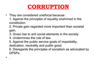 Corruption ppt from James joseph Adhikarathil | PPT