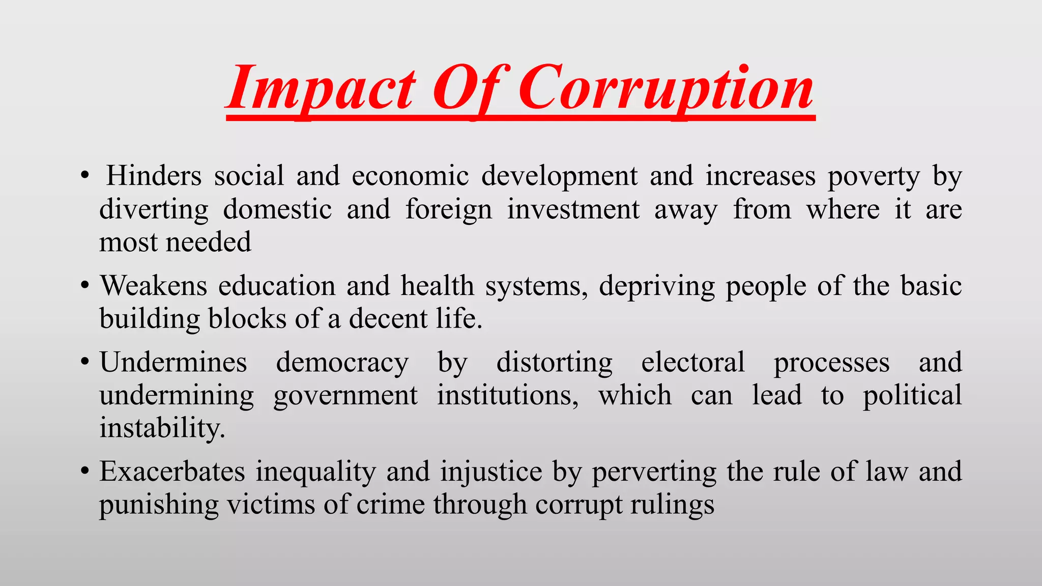 Corruption PPT | PPTX