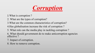 Corruption PPT | PPTX