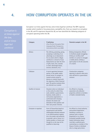Corruption in the UK: overview and policy recommendation | PDF