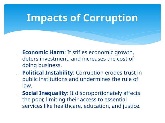 The Corruption Issue in Education . | PPT